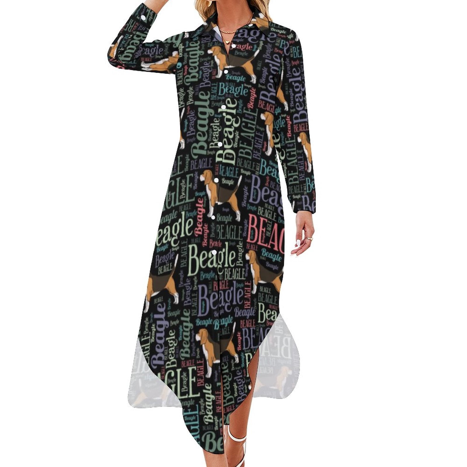 2024 Letters Word Art Casual Dress Motivational Words Aesthetic Dresses ...