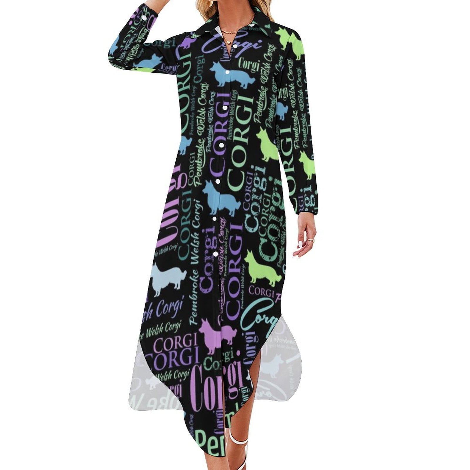 2024 Letters Word Art Casual Dress Motivational Words Aesthetic Dresses ...