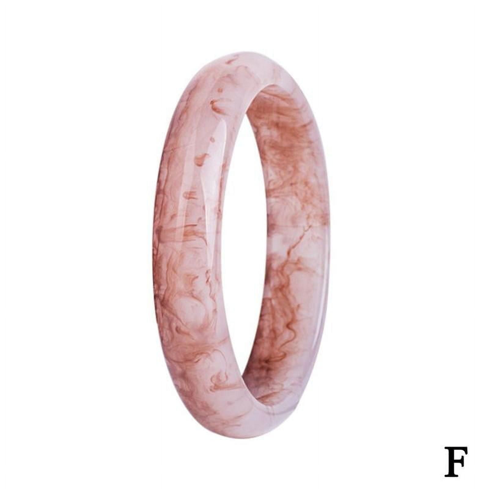 2024-Lutiore 1pc Resin Bracelets Colorful Bangle Bohemian Resin Cuff ...