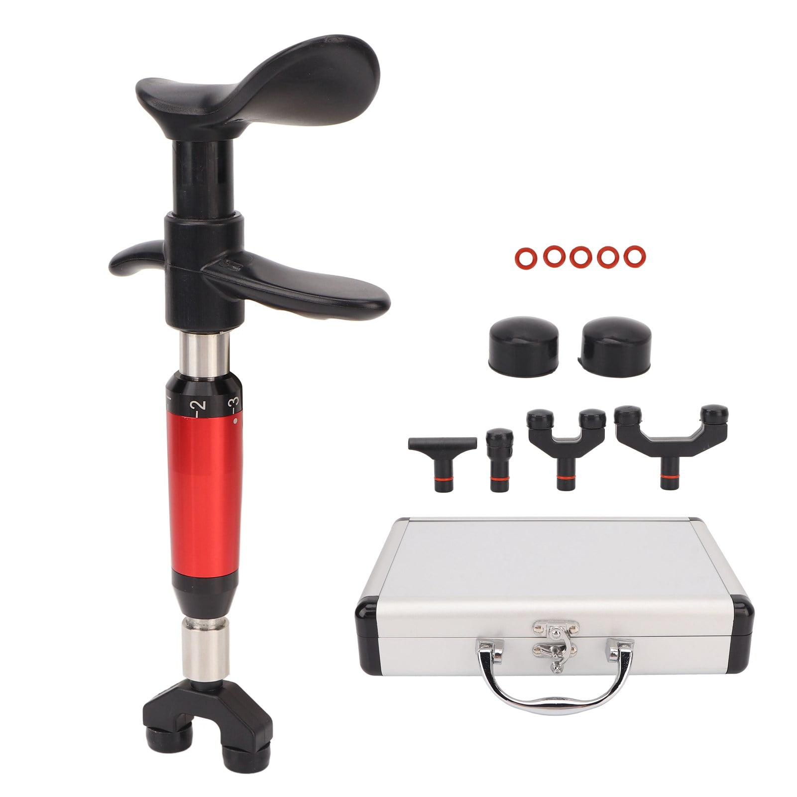 2024 Manual Spine Therapy Tool 6 Gear 4 Head Stainless Steel Stress ...