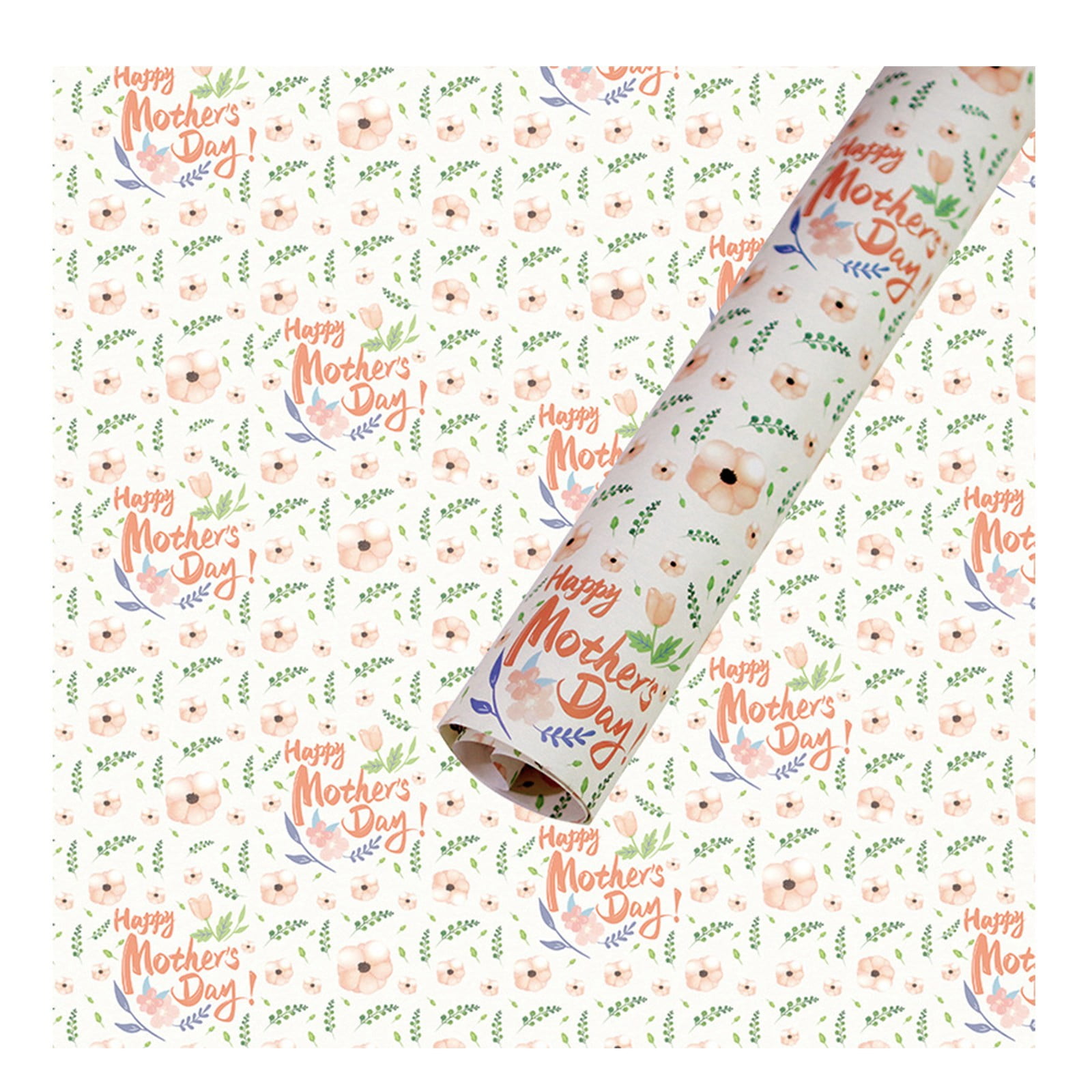 2024 Mattes White Cowhide Father'S Day Gift Wrapping Paper Gouache ...