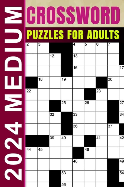 2024 Medium Crossword Puzzles for Adults: Challenging and Relaxing ...