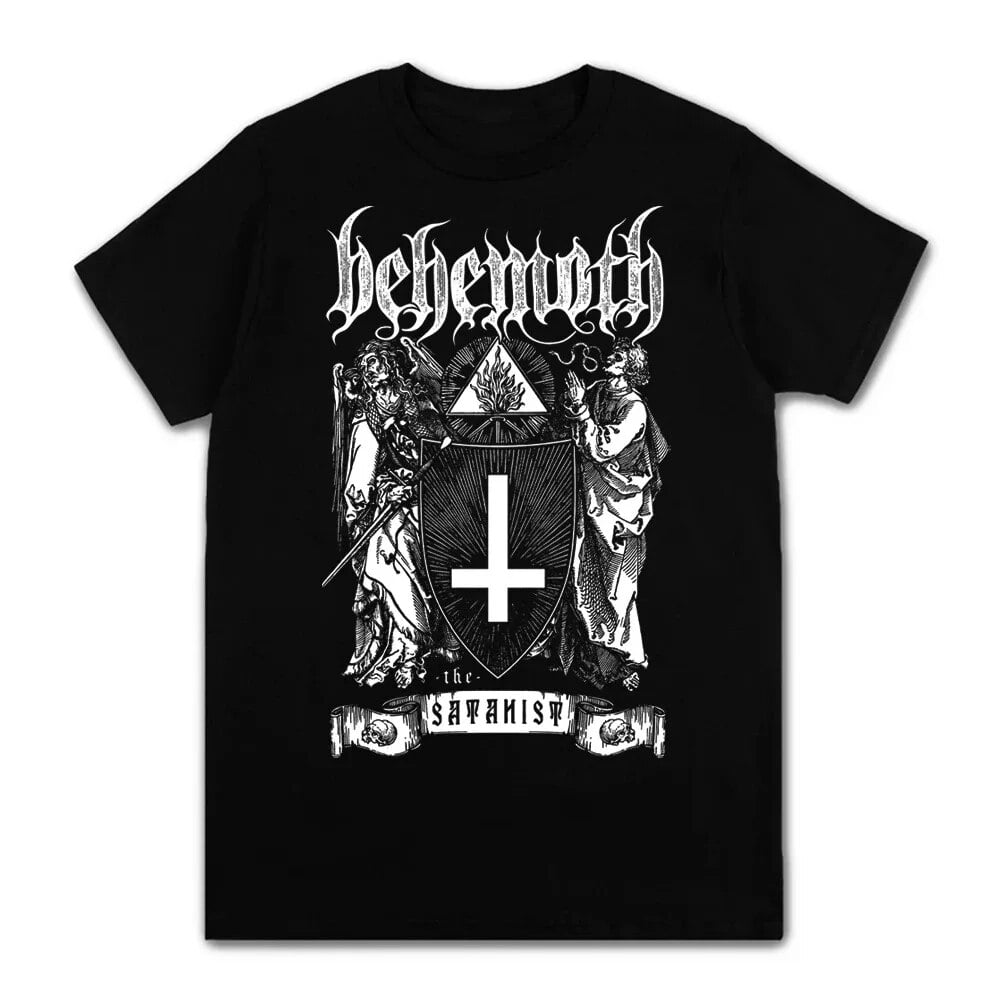 2024 Men Clothing Summer T-shirts Black Metal Behemoth Printed O Neck ...