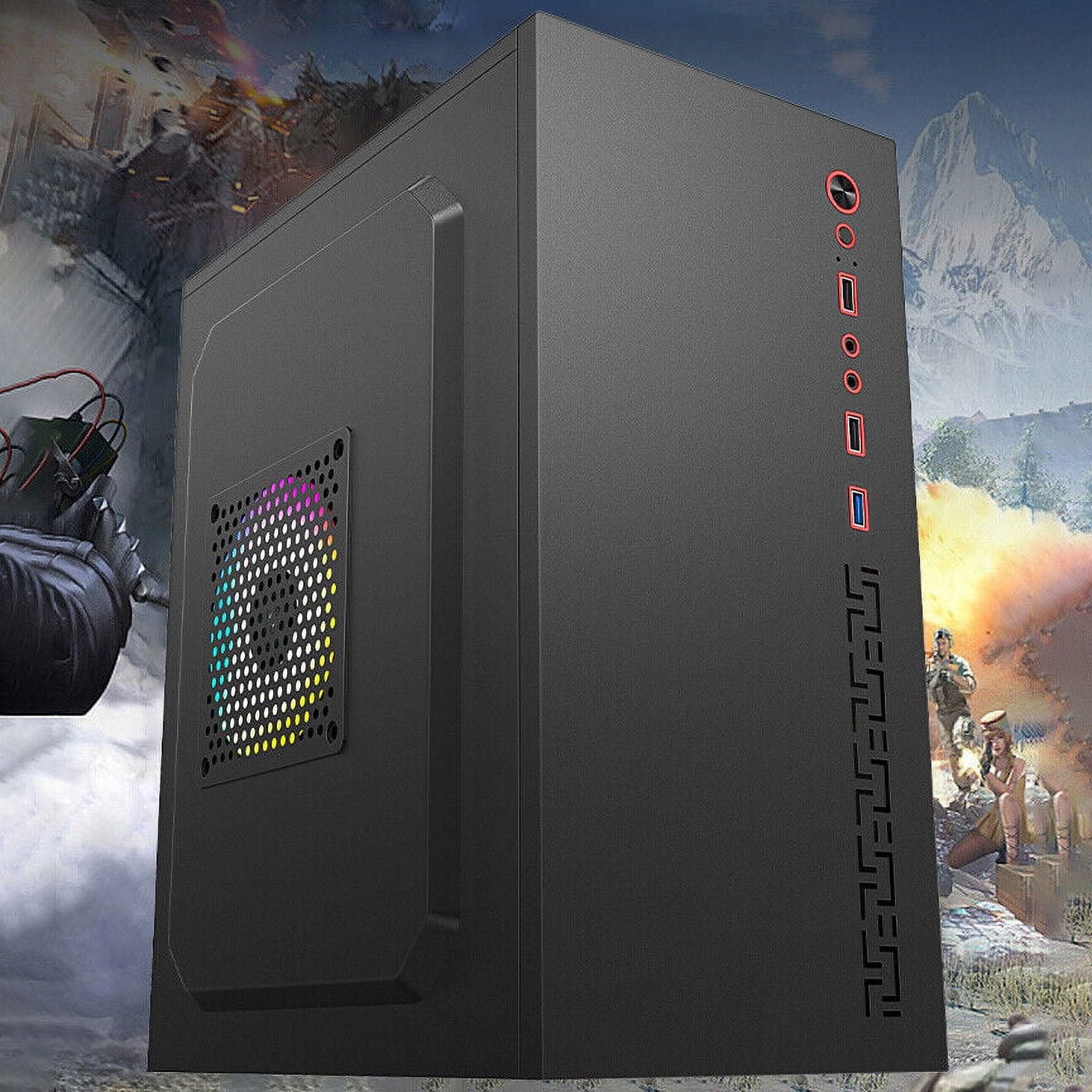 2024 Micro ATX Gaming Office Home Computer PC Case AMD Intel Support M-ATX ITX - Walmart.com