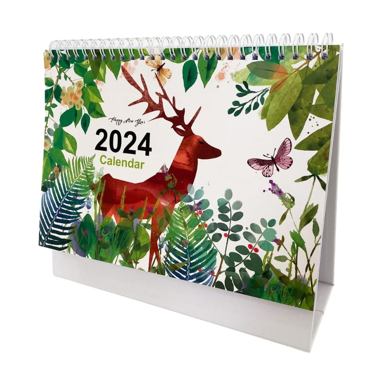 2024 Mini Monthly Desktop Desk Calendar Daily Schedule Planner Home ...