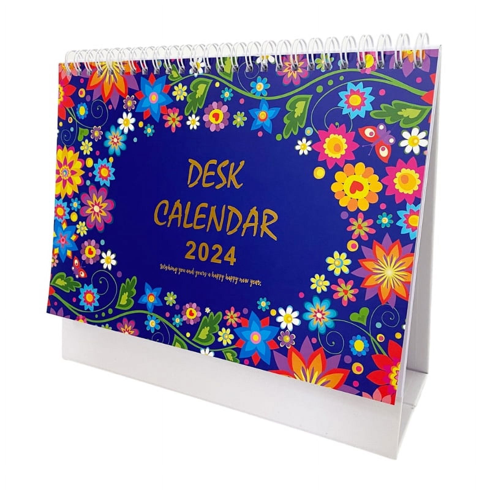 2024 Mini Monthly Desktop Desk Calendar Daily Schedule Planner Home ...