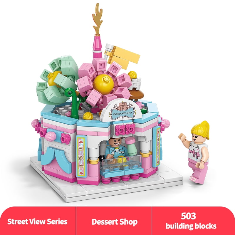 2024 Mini Street View Building Blocks Toy Set Series Creative Building ...