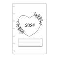 2024 Monthly Planner Calendar Refills for 7-Disc Mini Happy Planners ...