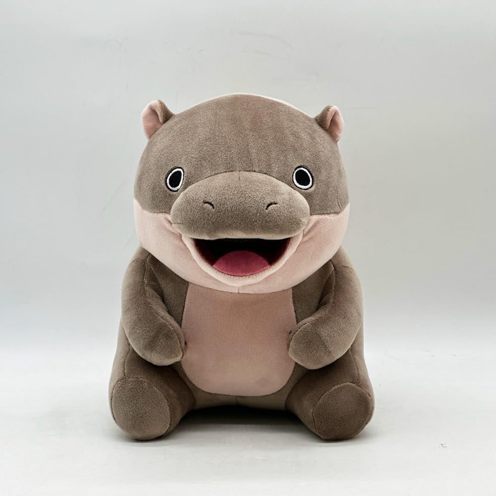 2024 Moo Deng Hippo Plush - Adorable Pygmy Hippo Stuffed Toy, Soft Baby ...