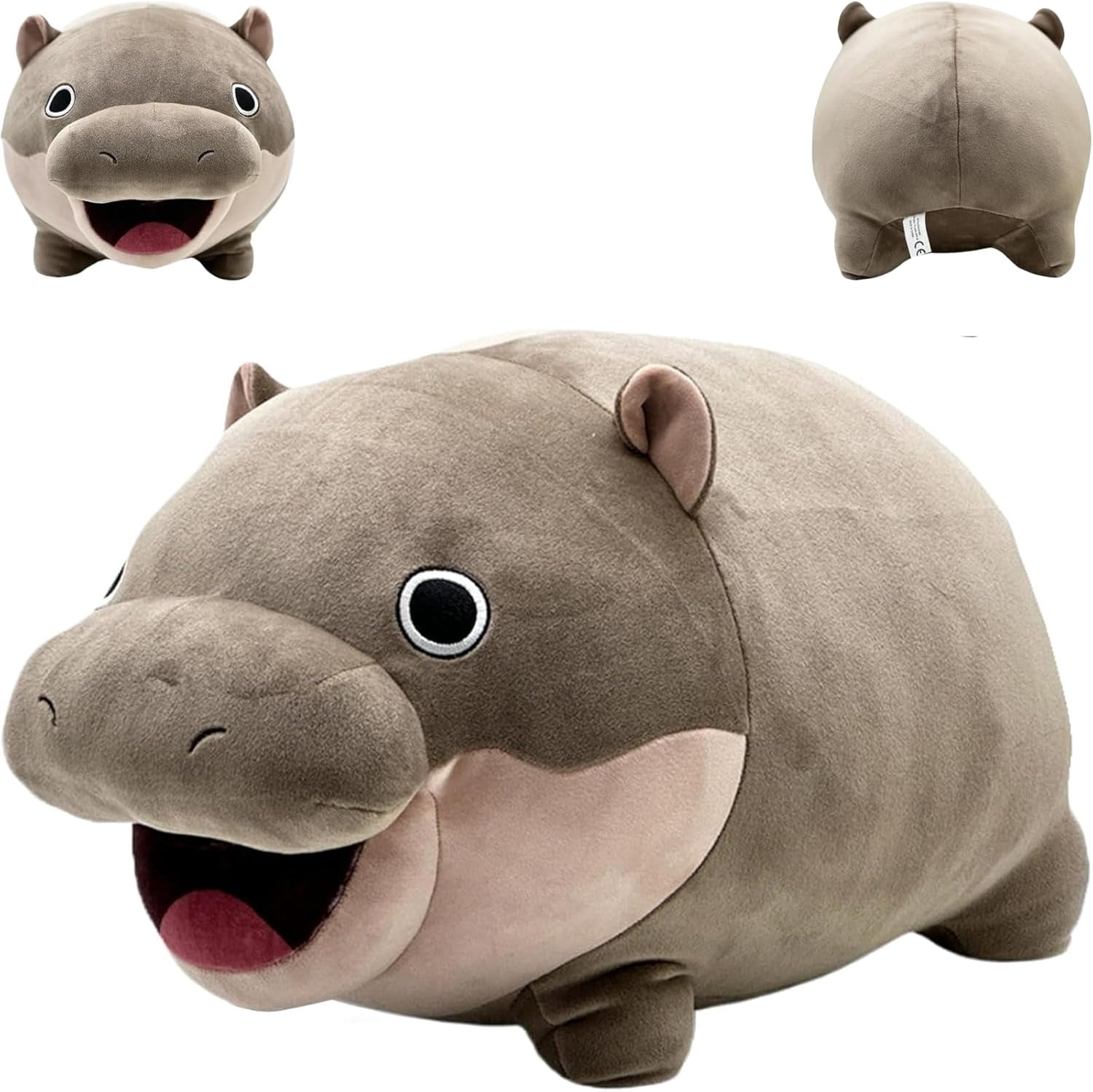 2024 Moo Deng Hippo Plush, Cute Cartoon Moo Deng Plush Toys, Soft Baby ...