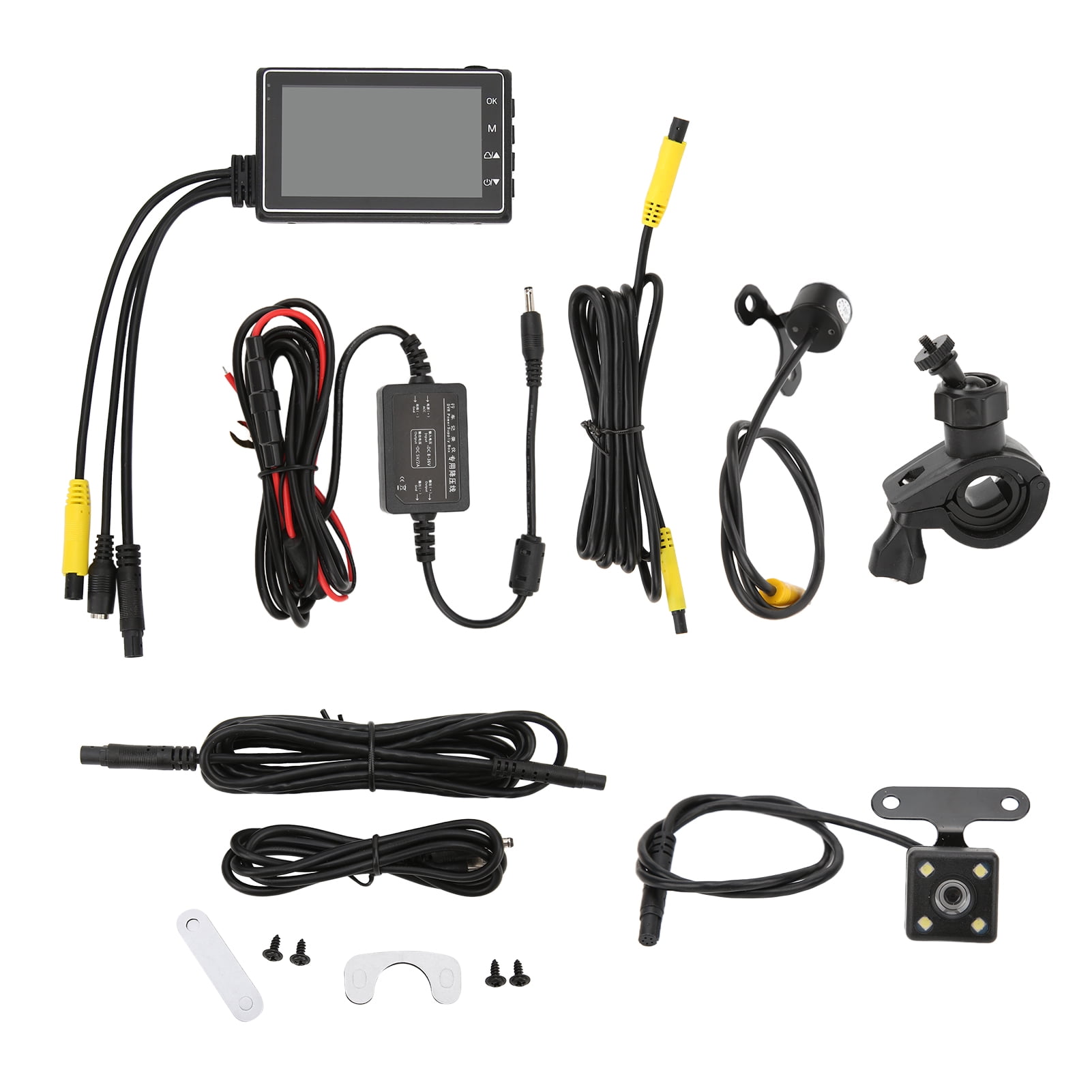 2024 Motorcycle Video Driving Recorder Dual Camera Front Rear 1080P ...