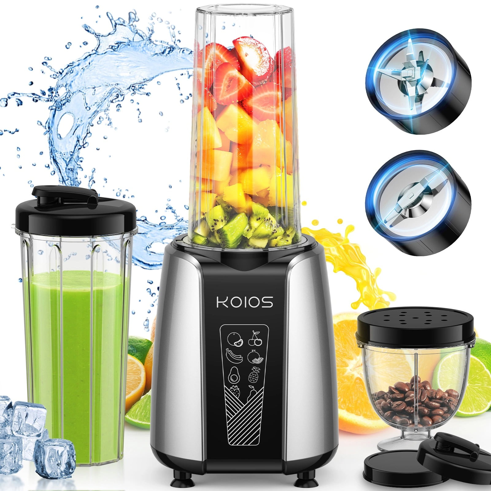 2024 Multi-Function 1000W 48OZ Personal Blender for Shakes and Smoothies, 12-Piece Coffee ...