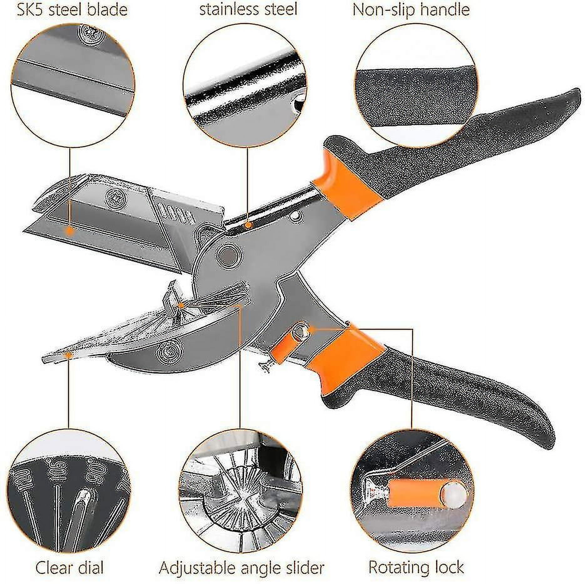 2024 Multi-angle Miter Shears, Versatile Trough Shears Hand Tools 45 ...