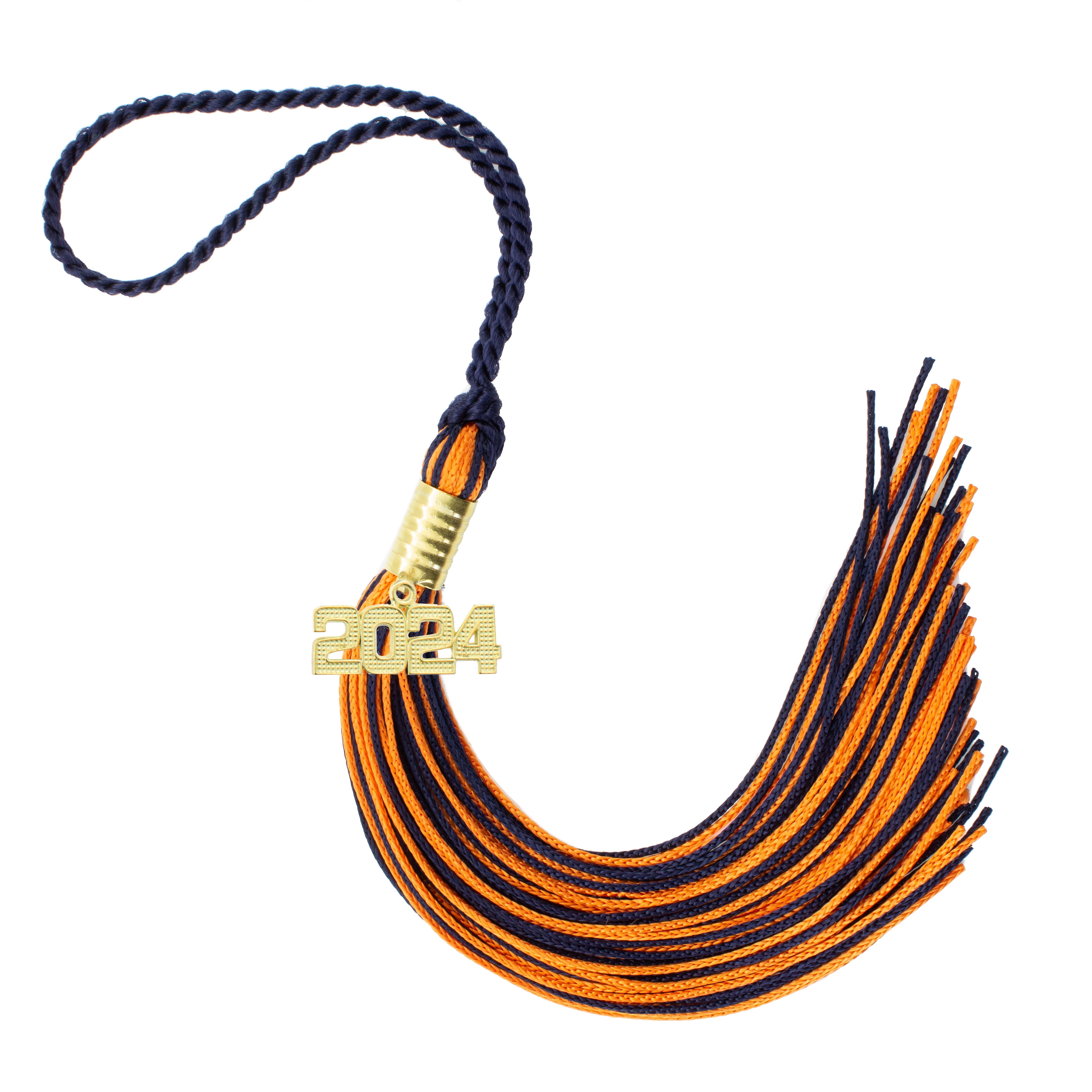 2024 NAVY / ORANGE GRADUATION TASSEL - EVERY SCHOOL COLOR AVAILABLE ...