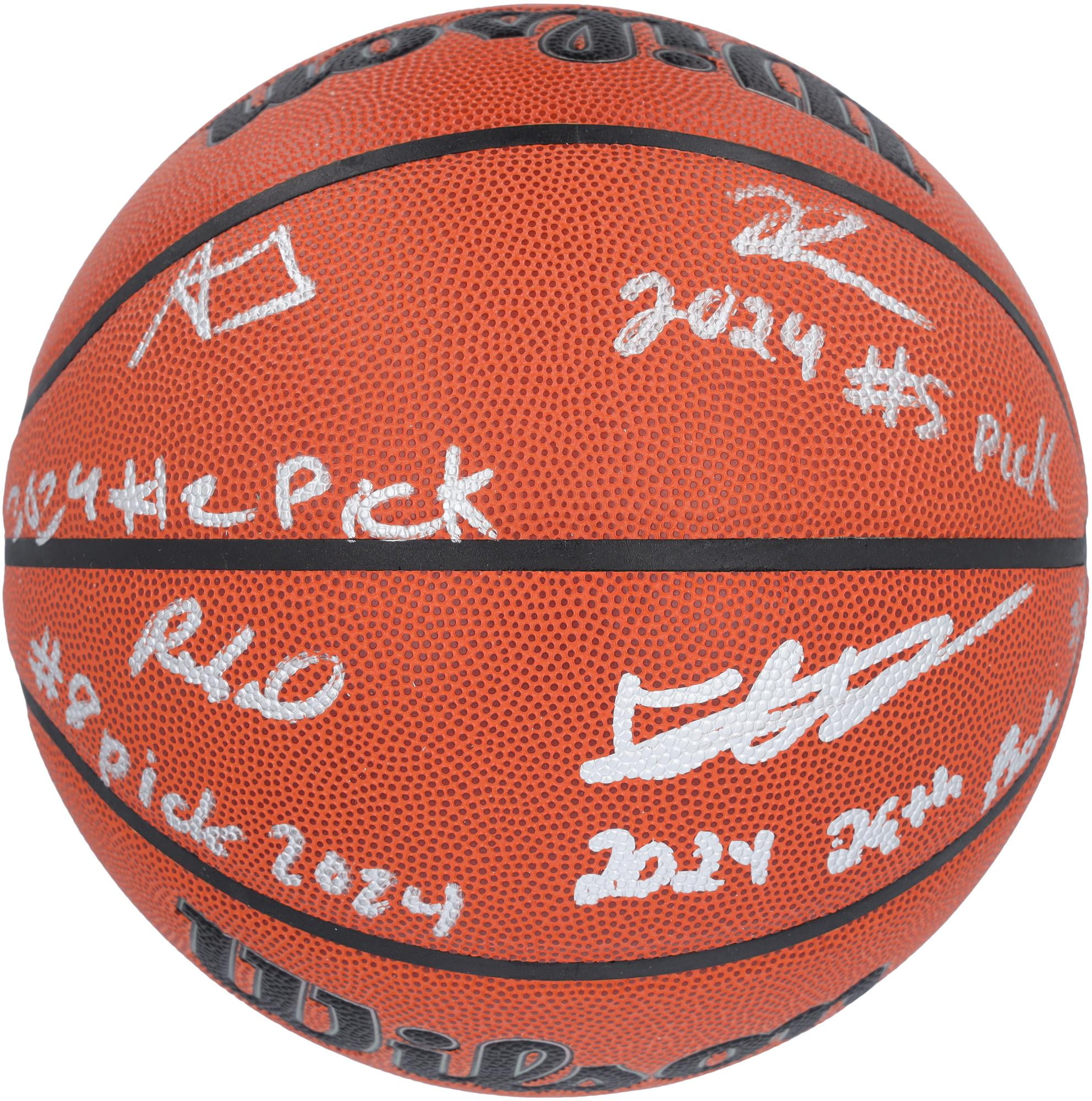 2024 NBA Draft Picks Autographed Wilson Official Game Basketball ...