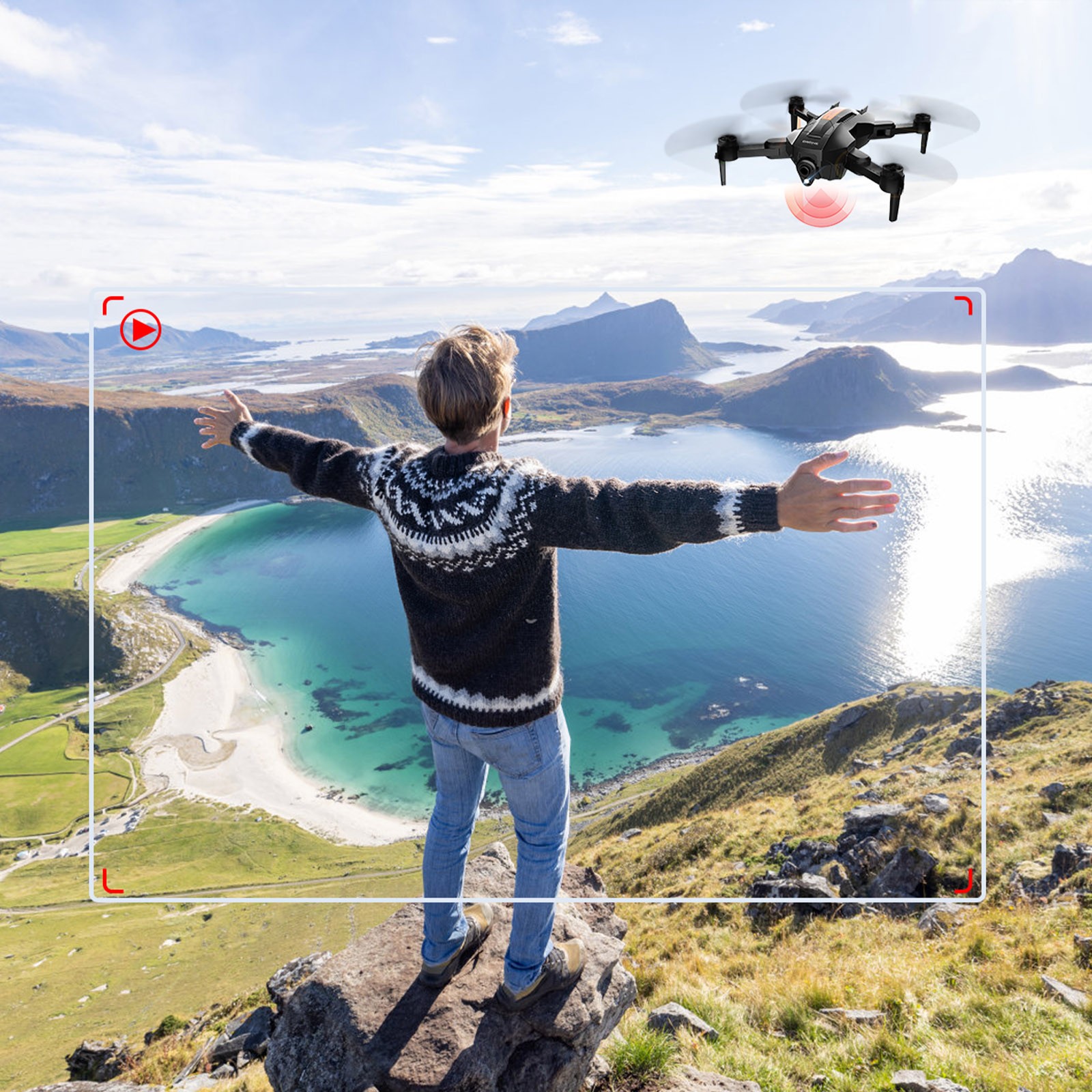 2024 NEW 4K Camera RC Drone Camera 360º Obstacle Sensing RC Quadcopter ...