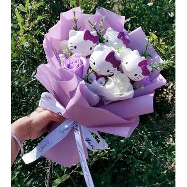 Sanrio Rose Soap Flowers Bouquet Cinnamoroll Pochacco Kuromi Kawaii ...