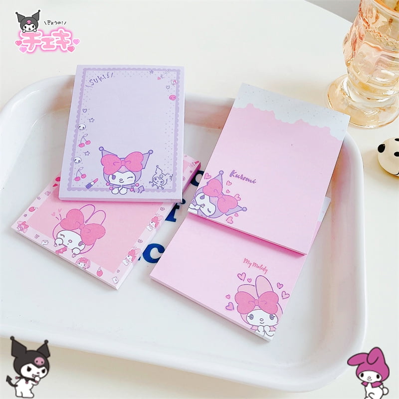 2024 NEW Sanrio Kawaii Sticky Note Paper Kuromi My Melody Anime Cute ...