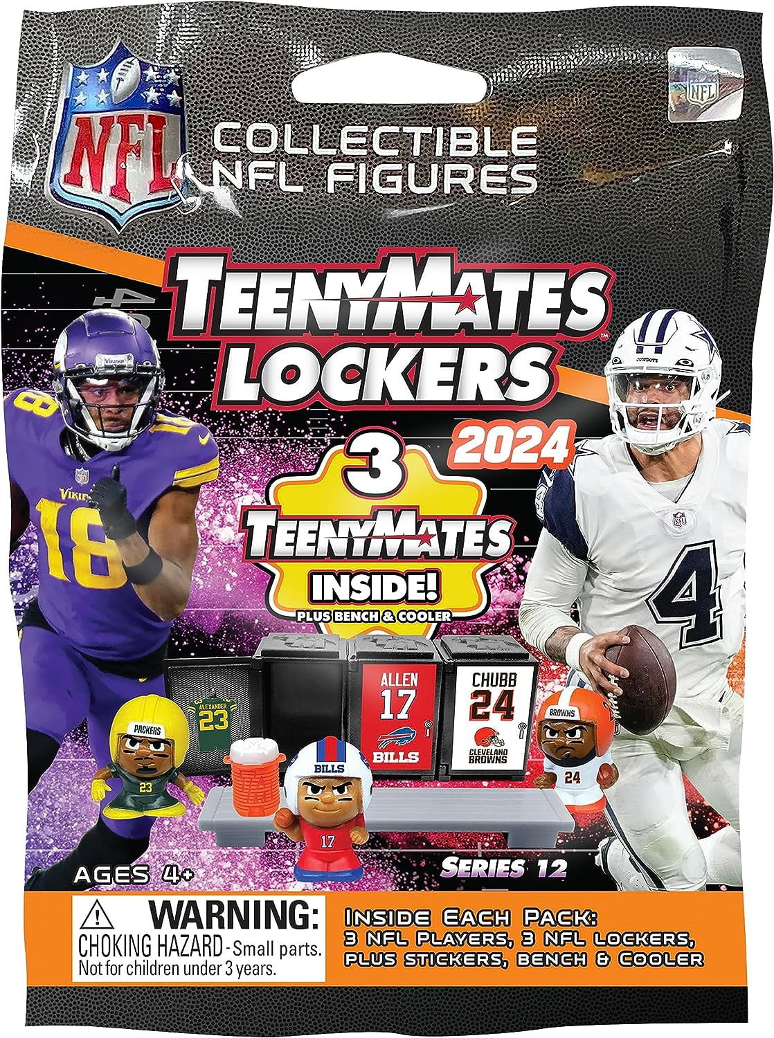 2024 NFL TEENYMATES Series 12 Toys Figures Lockers Blind Mystery Pack ...