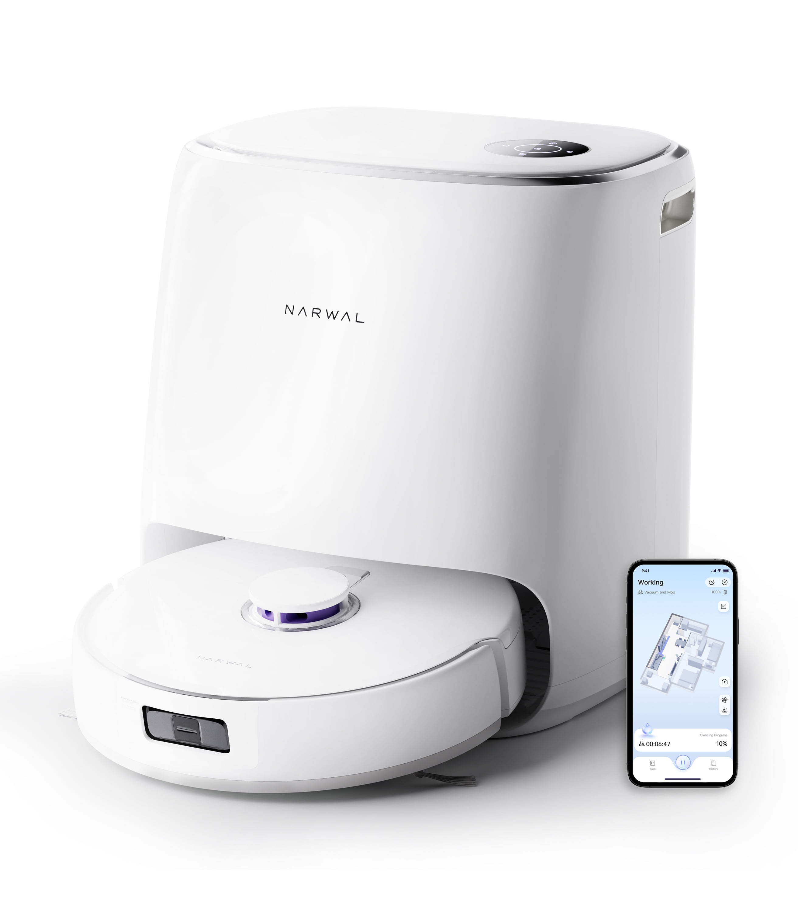 Narwal Freo X Ultra Smart RoboVac Cleaner, Automatic Vacuum & Mop Combo ...