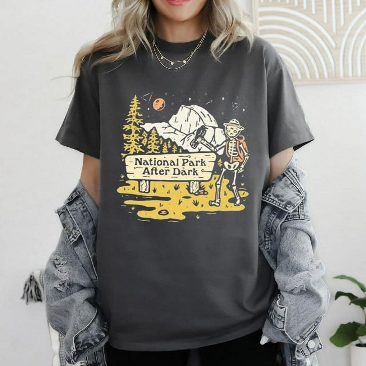 2024 National Park After Dark Skeleton T-Shirt Beautiful Top Trending ...