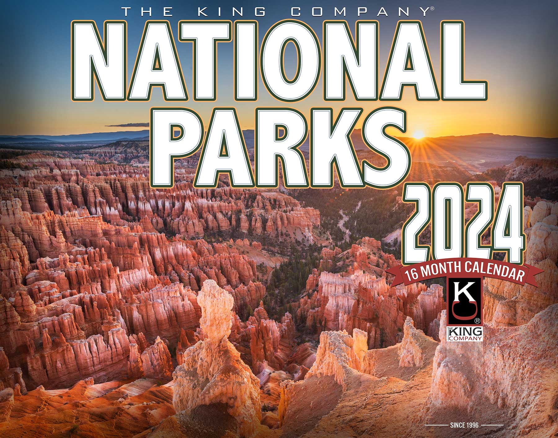 2024 National Parks Wall Calendar 16-Month X-Large Size 14x22, Best ...