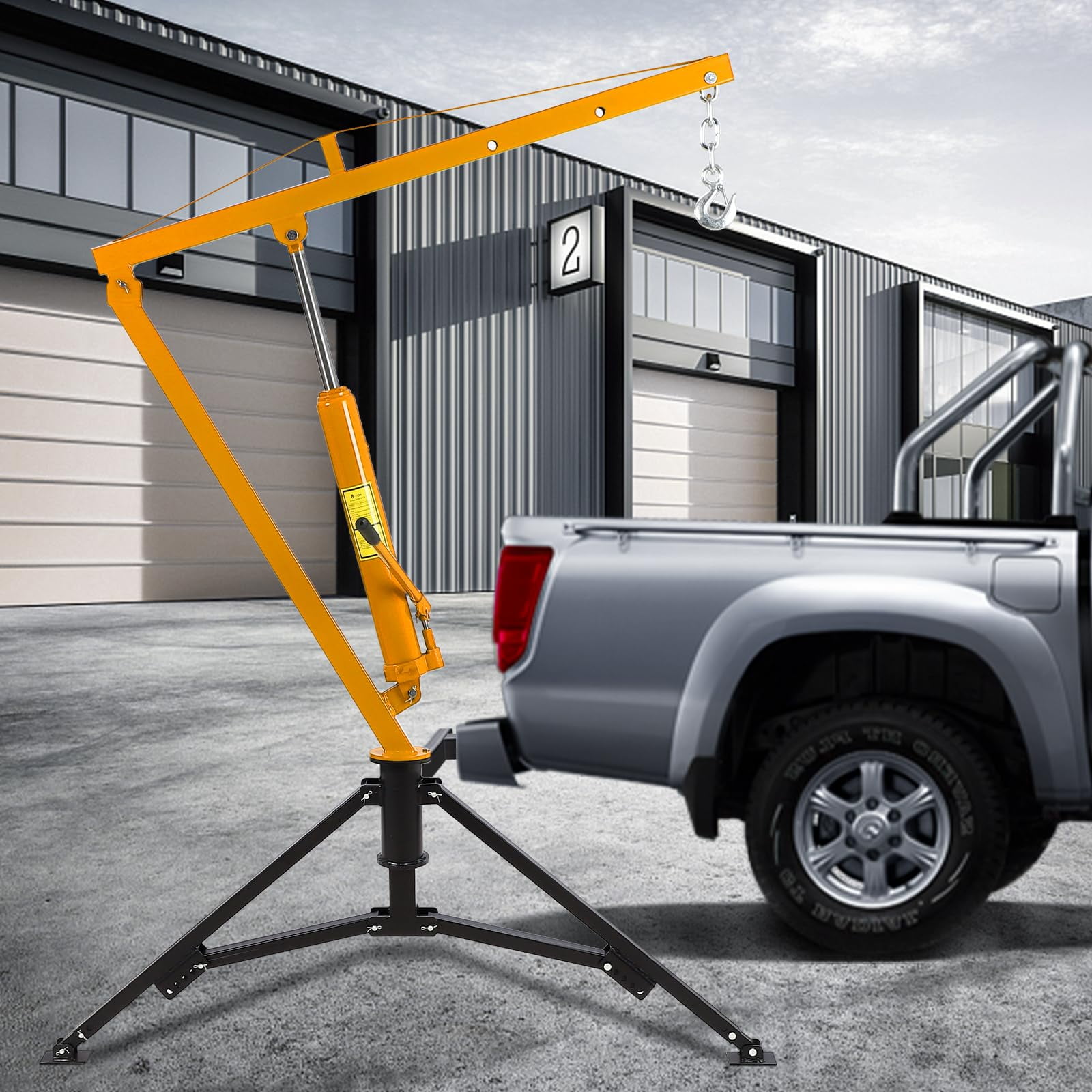 2024 New 1000 lbs Truck Crane Hoist, Hydraulic Hitch-Mount Truck Crane ...