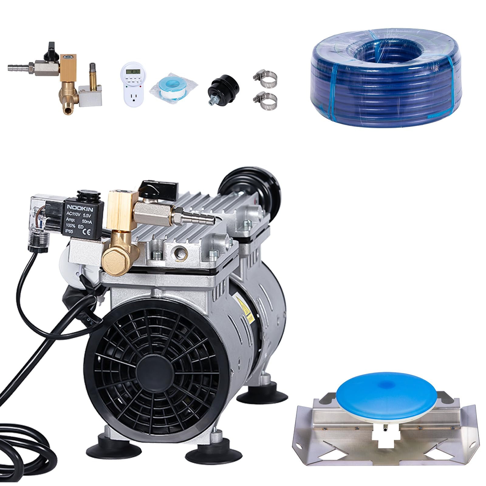 2024 New 110V Pond Aerators, 3/4 HP Compressor Pond & Lake Aerator ...