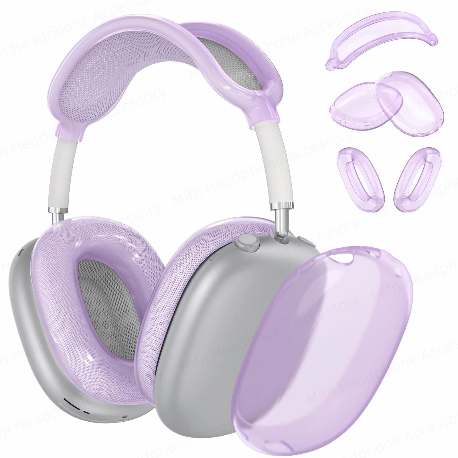 2024 New 3 in 1 transparent skins case for apple airpods max Headphones ...