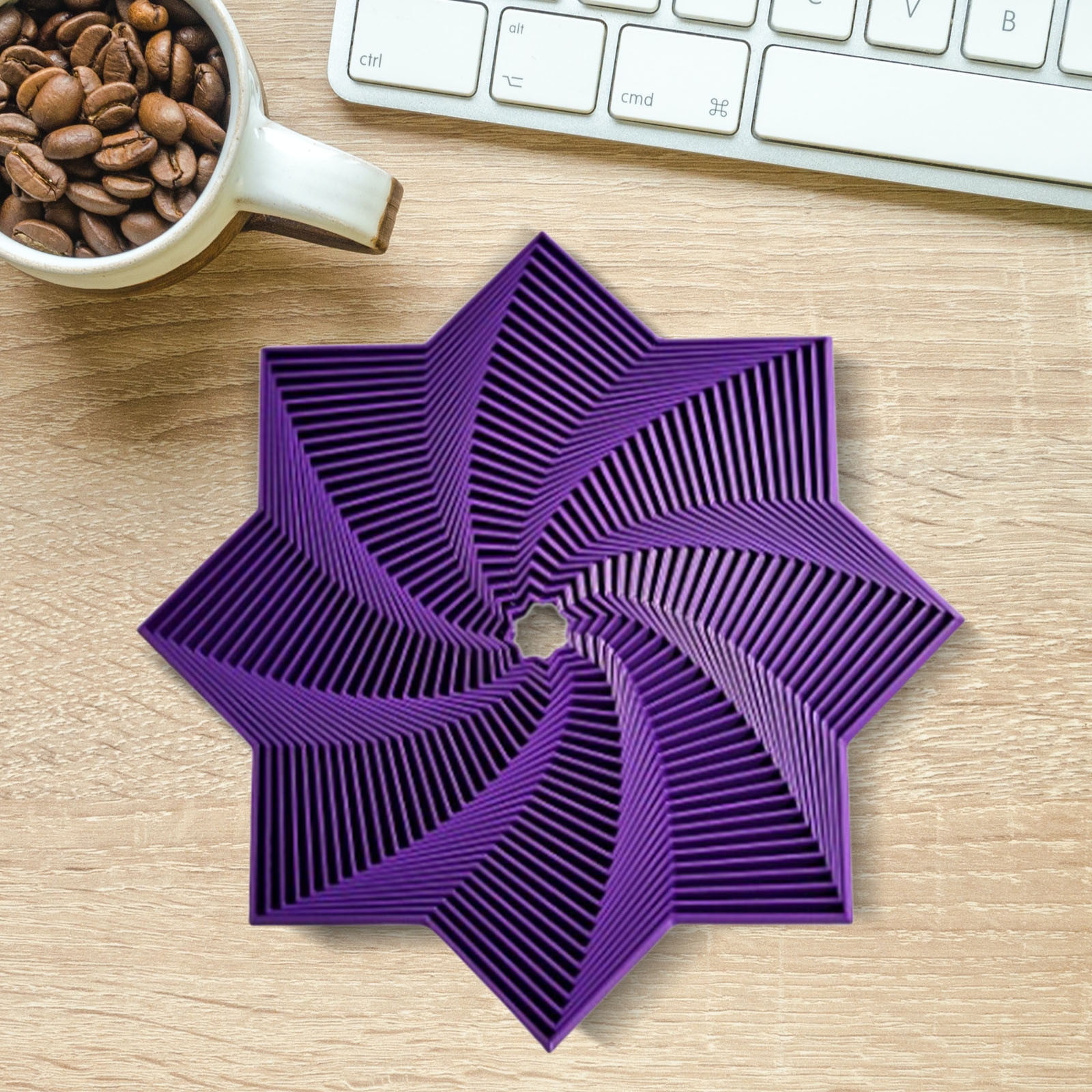 2024 New 3D Printed Fractal Fidget Hexagon Polygon, Printed Fidget Toys ...