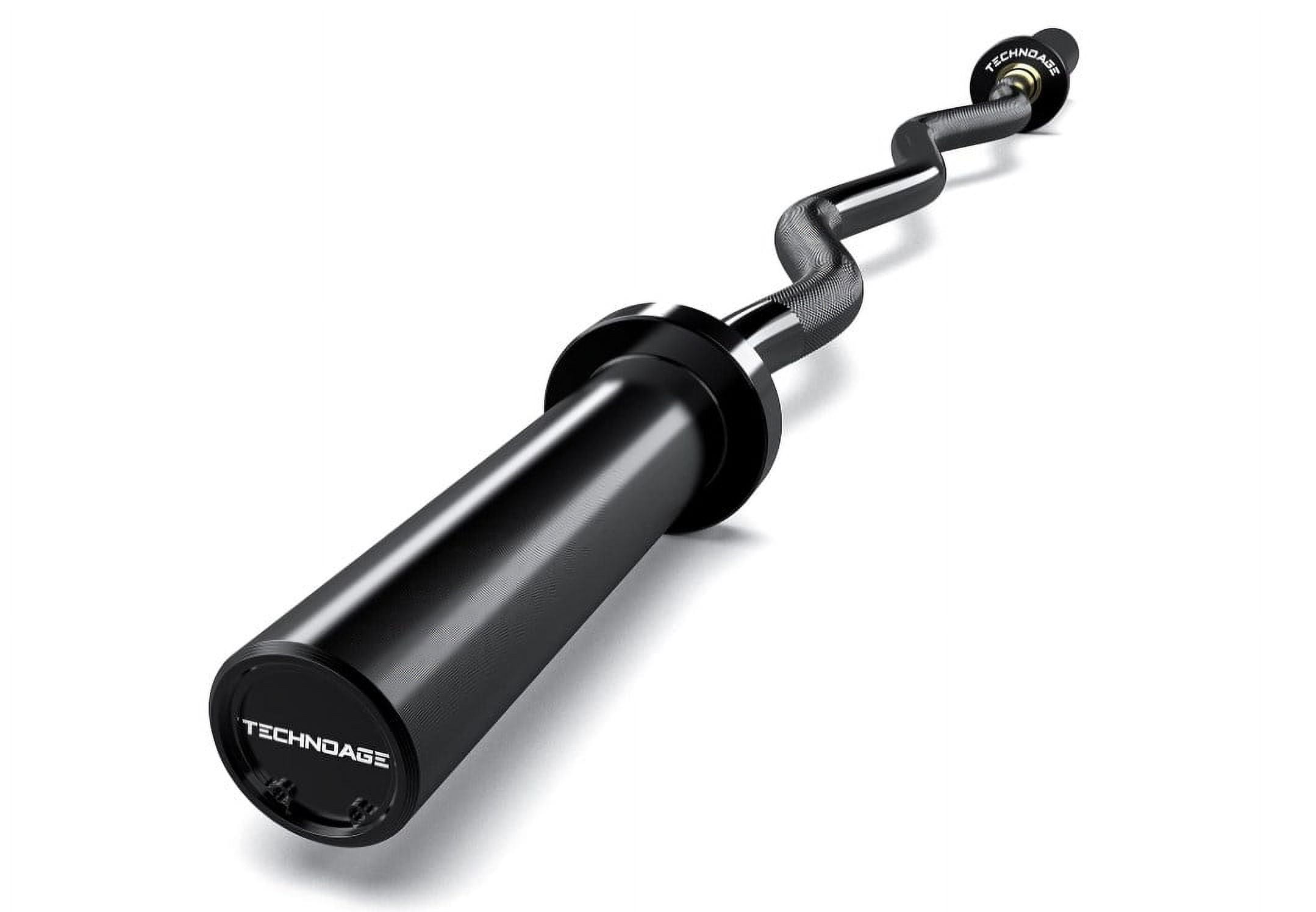 47"EZ Curl Barbell Bar, 500lb Capacity EZ Curl Bar for Weight Lifting ...