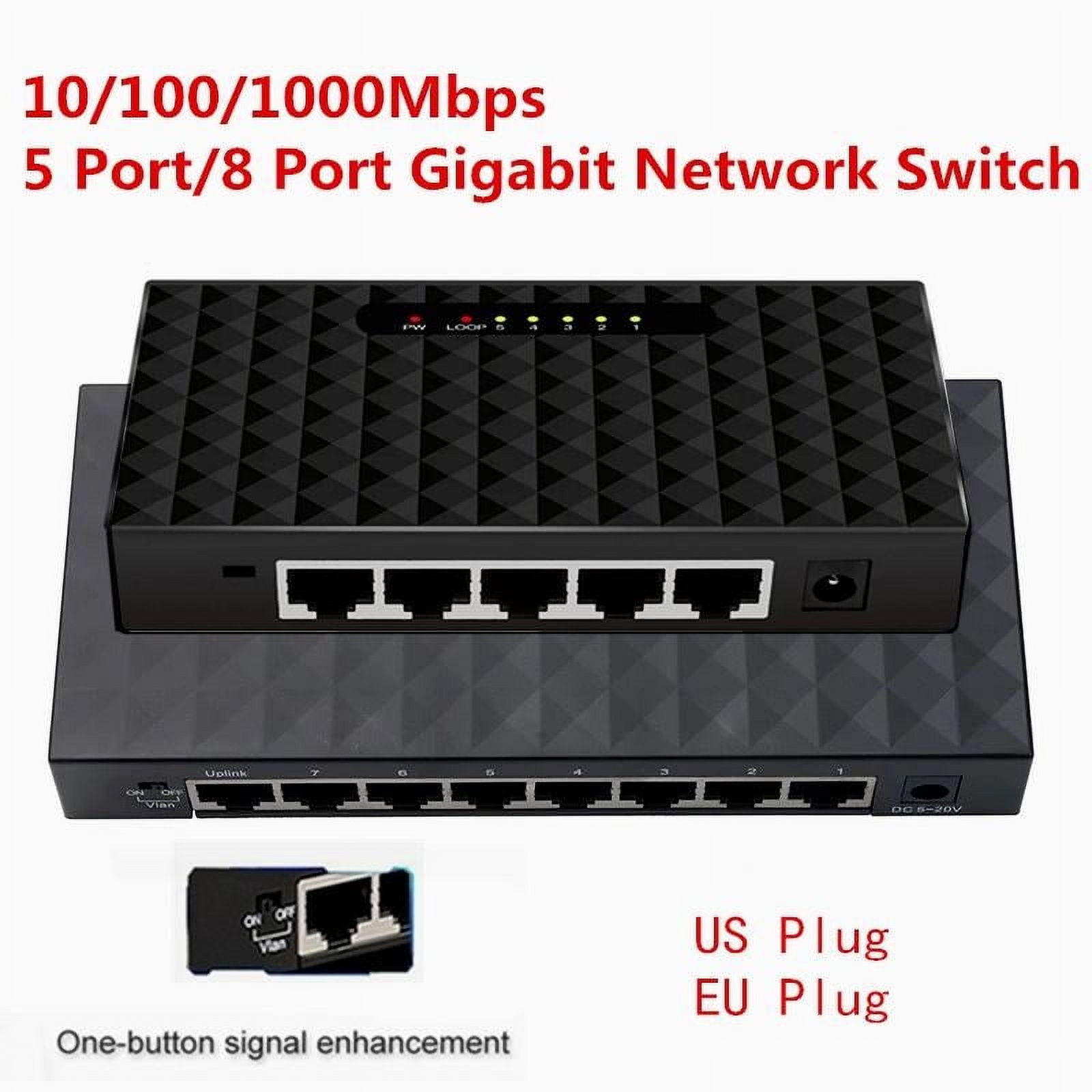 2024 New 5/8Port Gigabit Switch Ethernet Smart Switcher High ...