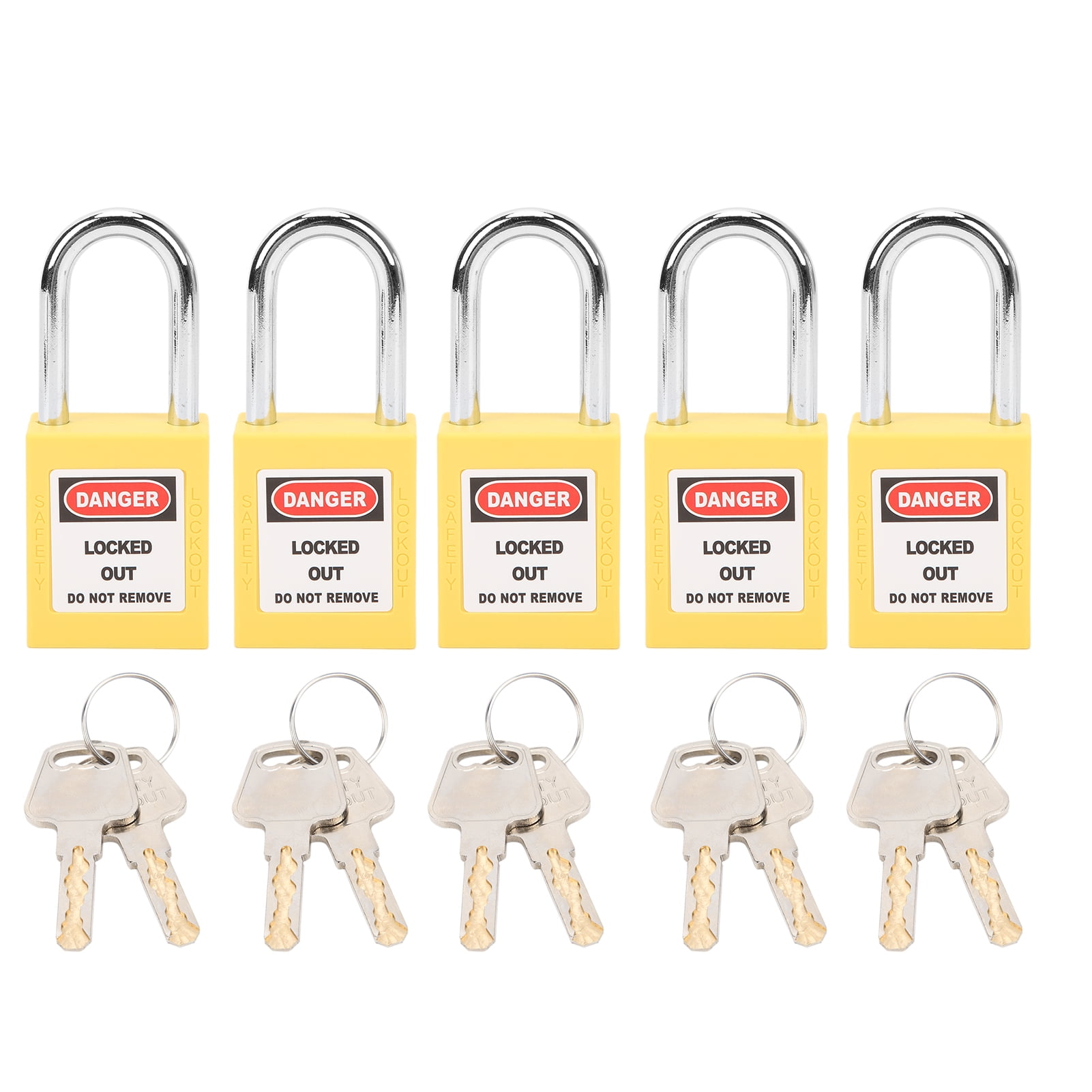 2024 New,5 Sets 38mm Lockout Lock Insulation LOTO Nylon PA Steel for ...