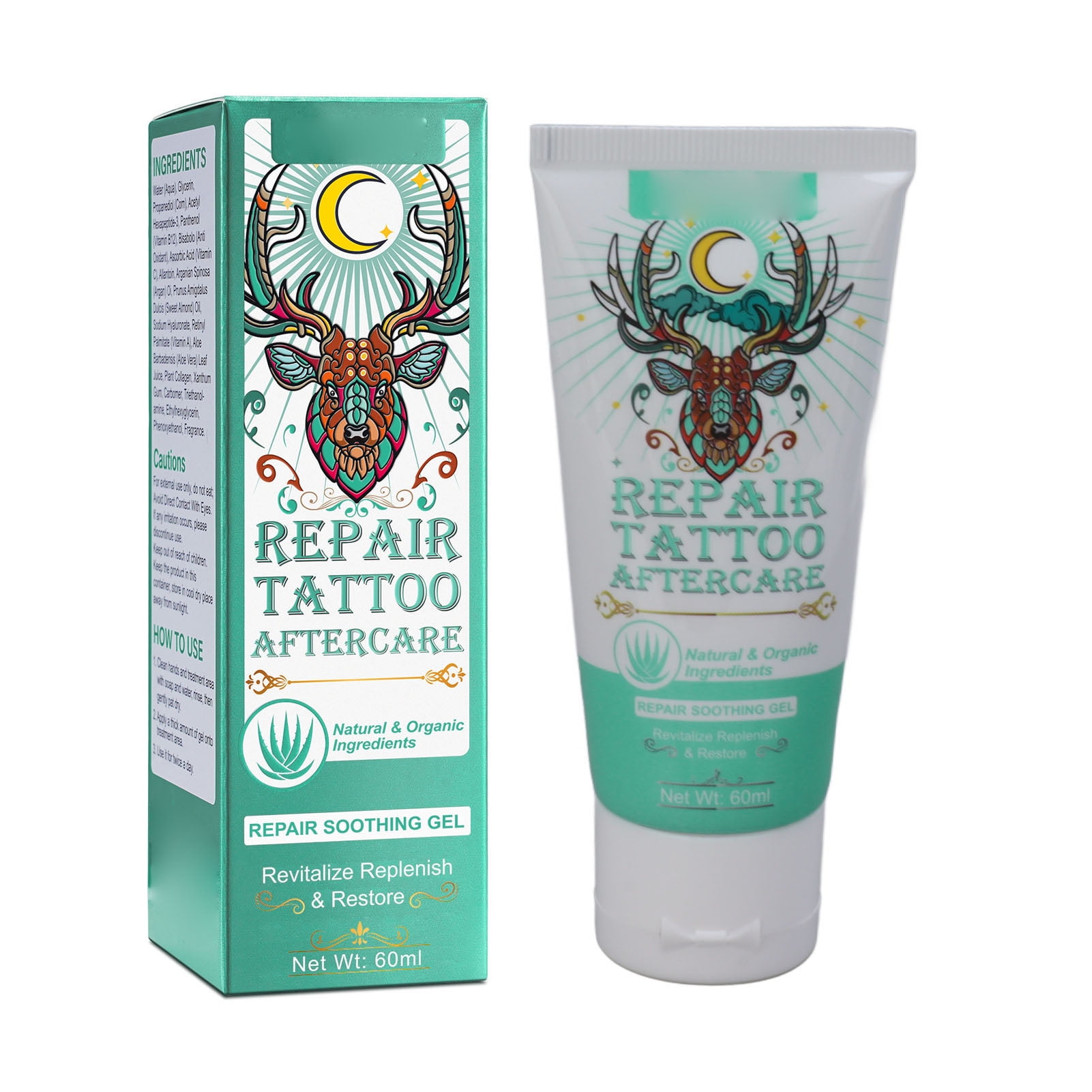 2024 New 60ml Tattoo Repair Gel Mild Tattoo Aftercare Soothing Gel for ...