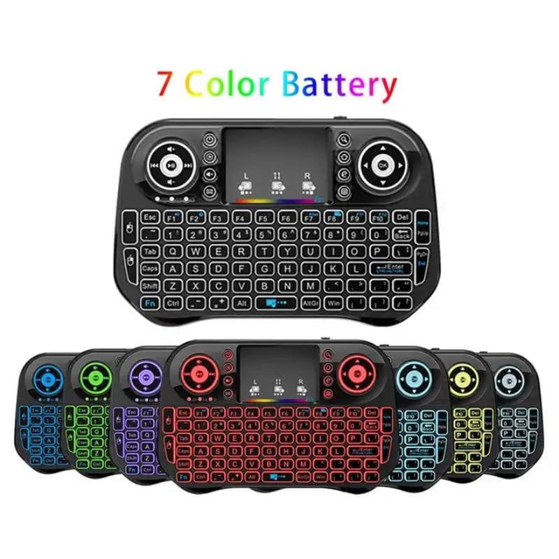 2024 New 7 Colors Mini Bluetooth Keyboard with Touchpad, Backlit ...