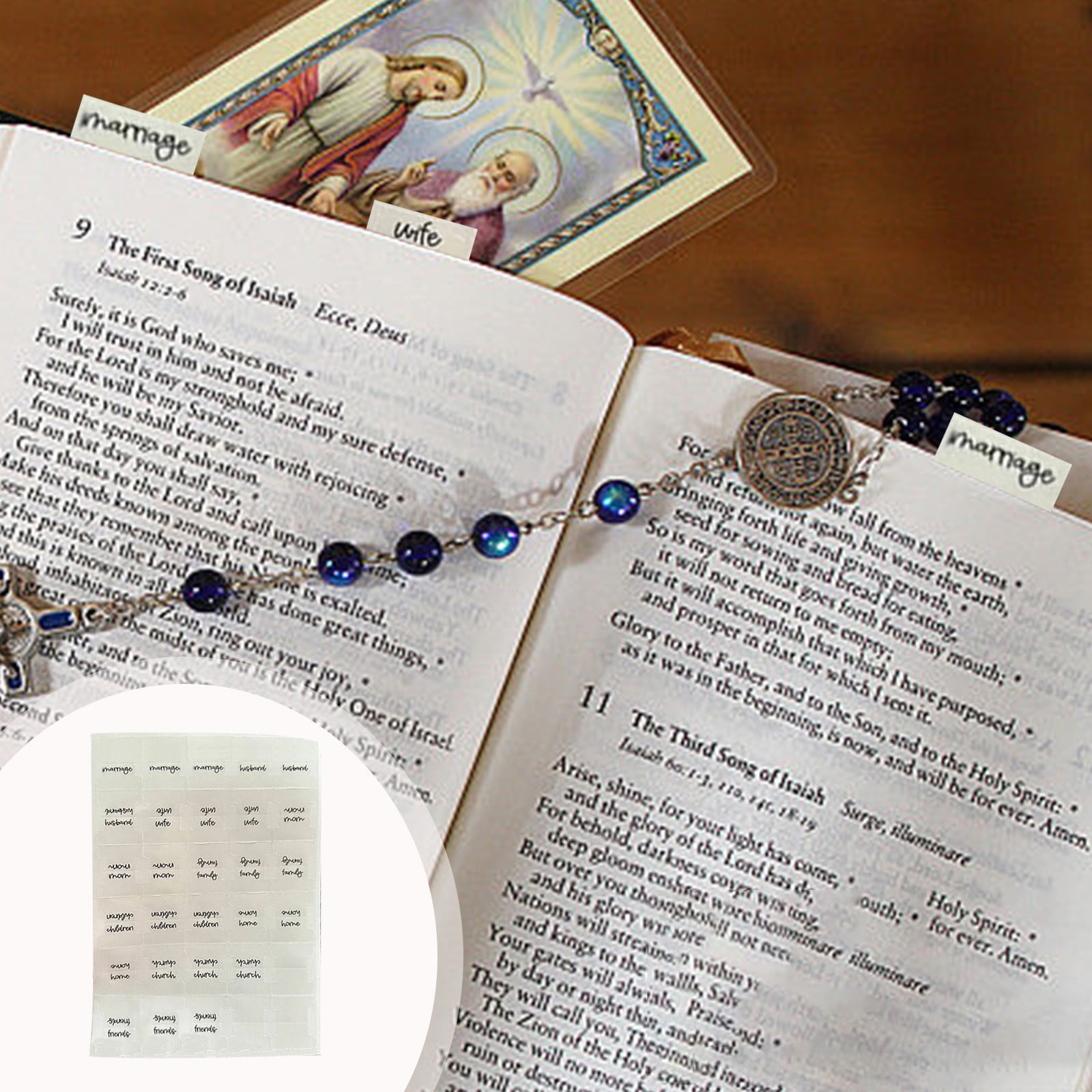 2024 New Bible Tabs for Women & Men, Laminated Multicolor Bible Index ...