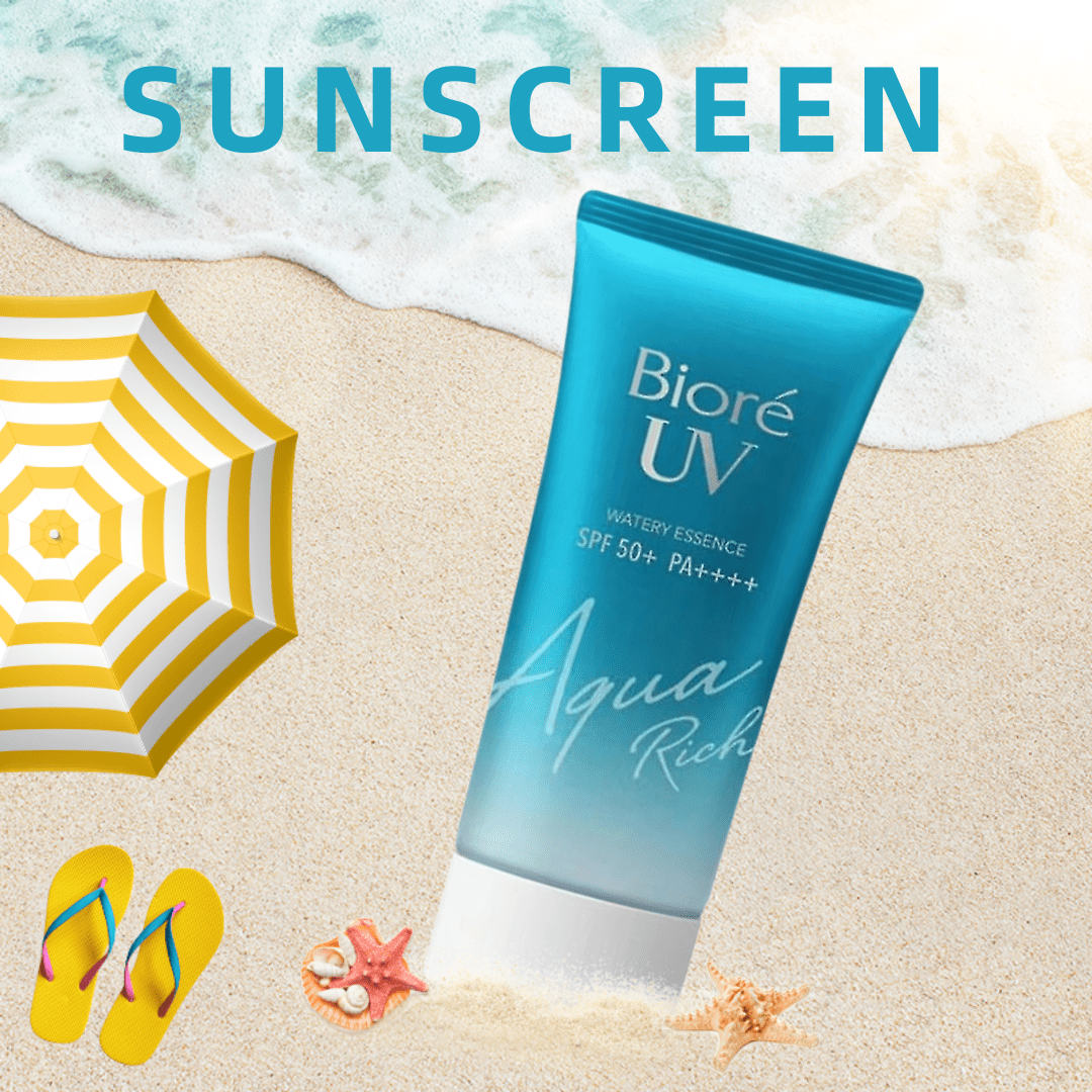 2024 New Biore UV Aqua Rich Watery Essence Sunscreen Sweat proof SPF50/PA+++ Sunblock Sunscreen ...