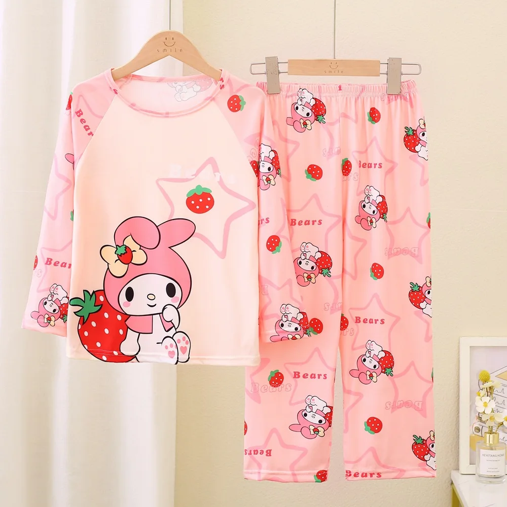 2024 New Boys Long Sleeve Pyjamas Kids Sanrios Pajamas Baby Cotton ...