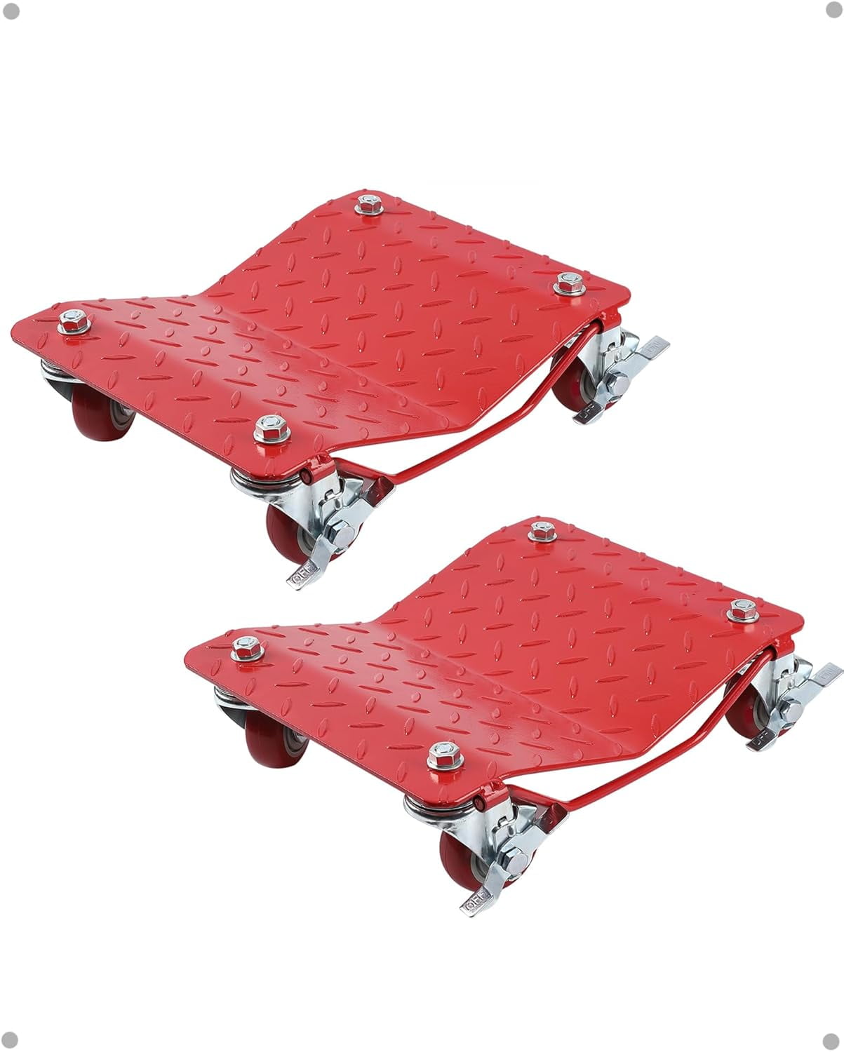 2025 New Car Dolly with 3000 lbs Capacity, Manganese Steel Heavy Duty ...