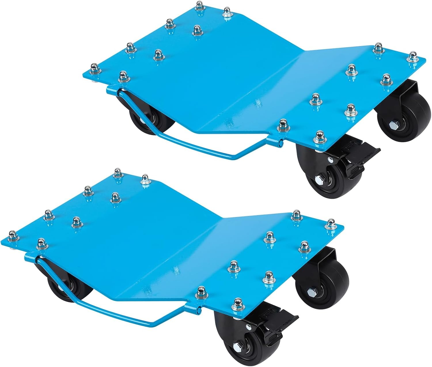2024 New Car Dolly, 8000LBS Capacity Wheel Dolly, Manganese Steel Heavy ...