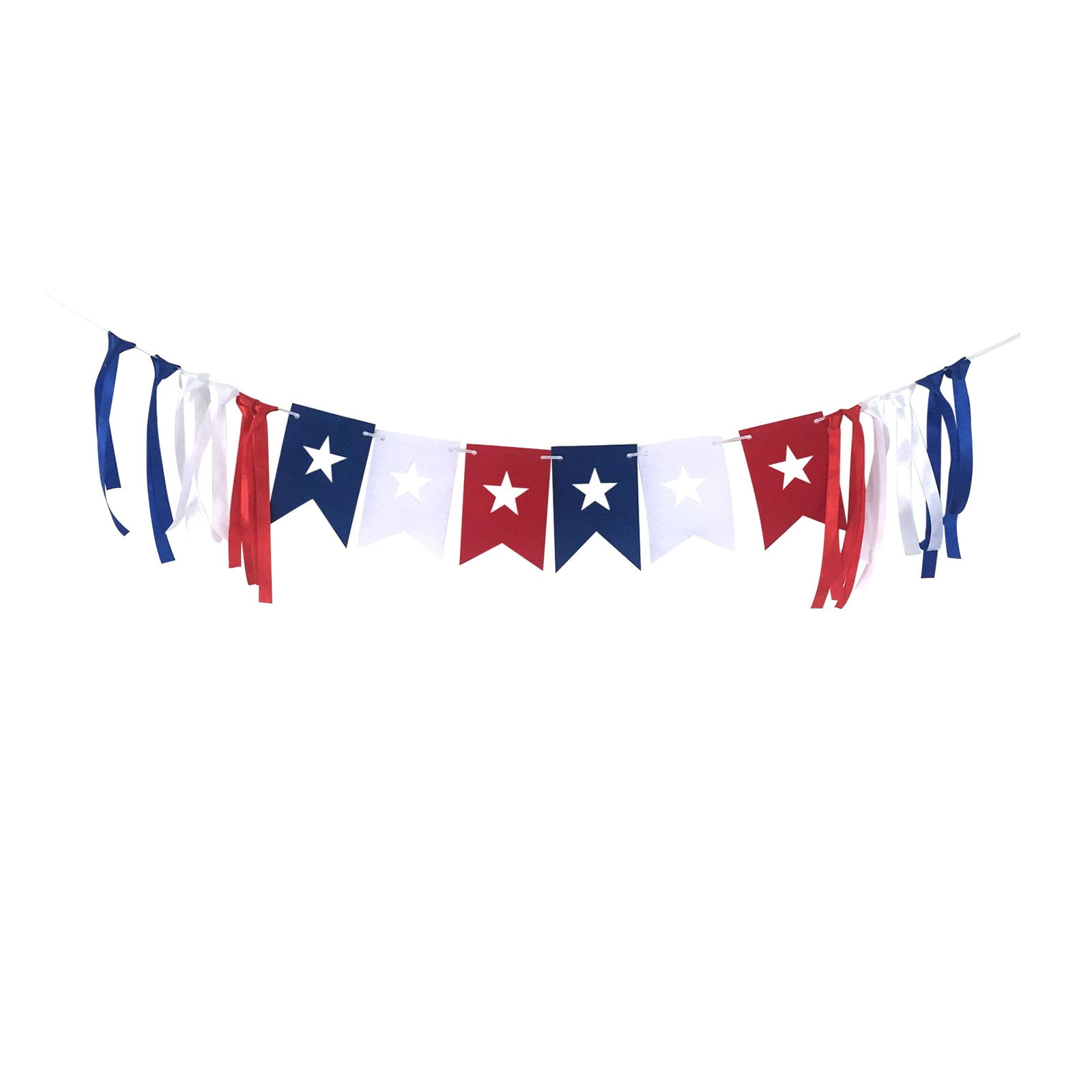 2024 New Clearance American Banner Burlap Bunting 4th Of July