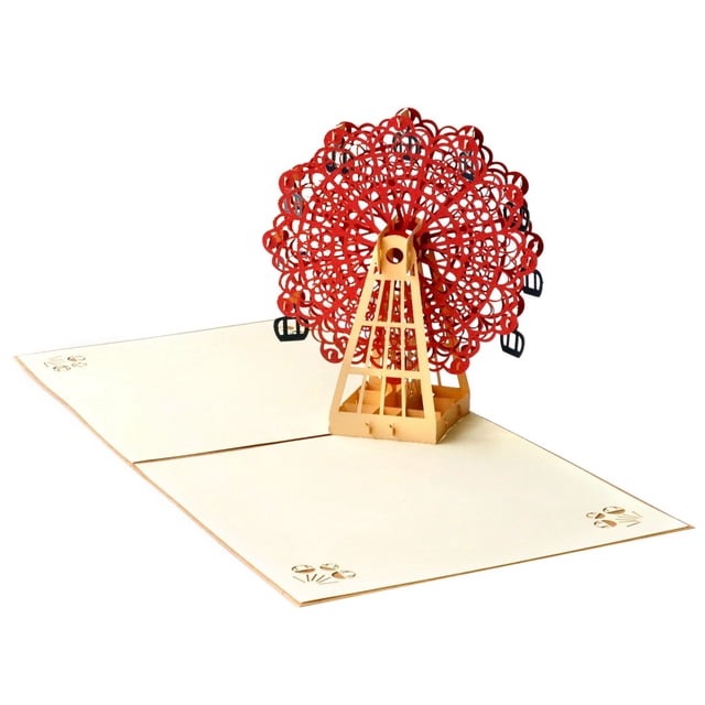 2024 New Clearance Valentine's Day Ferris Wheel 3D Greeting Card ...