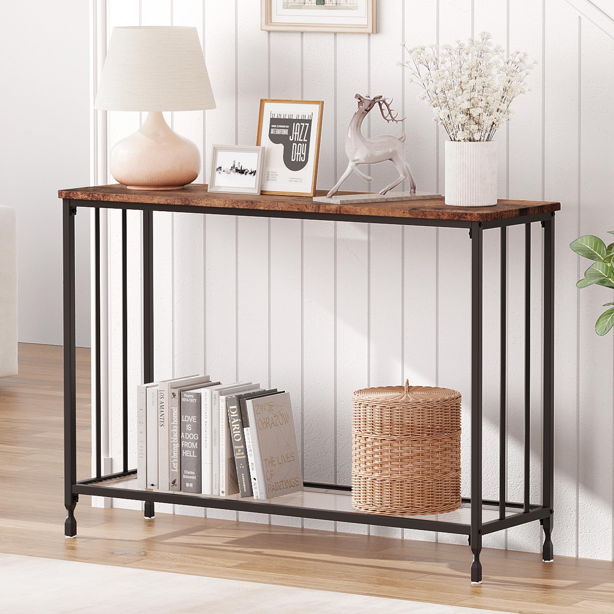 2024 New Console Table, Behind Couch Table, Industrial Hallway Table ...