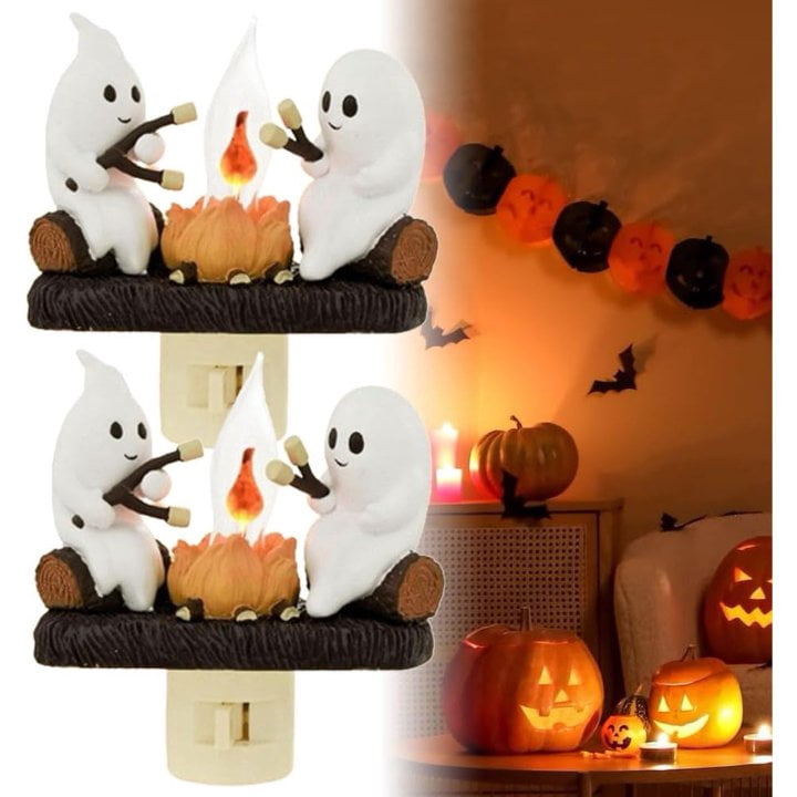 2024 New Decorations Ghost Night Light Ghost Campfire Nightlight Ghosts ...