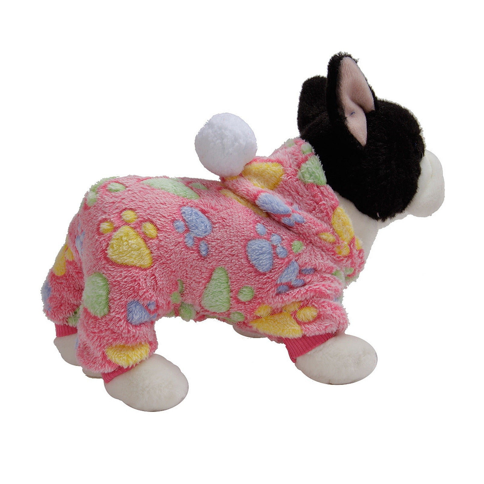 2024 New Dog Cat Fall and Medium Size Dog Clothes Winter Flannel Hooded ...