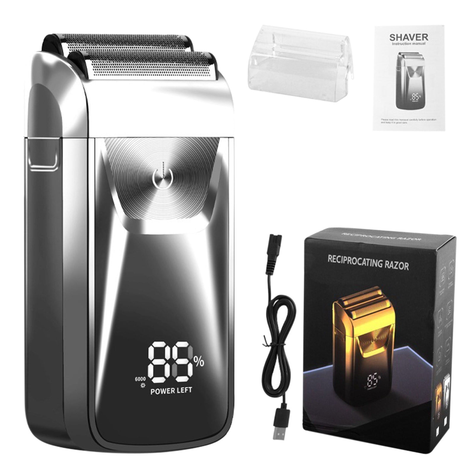 2024 New - Electric Shaver For Men Bald Shavers For Men 2 In 1 Double ...