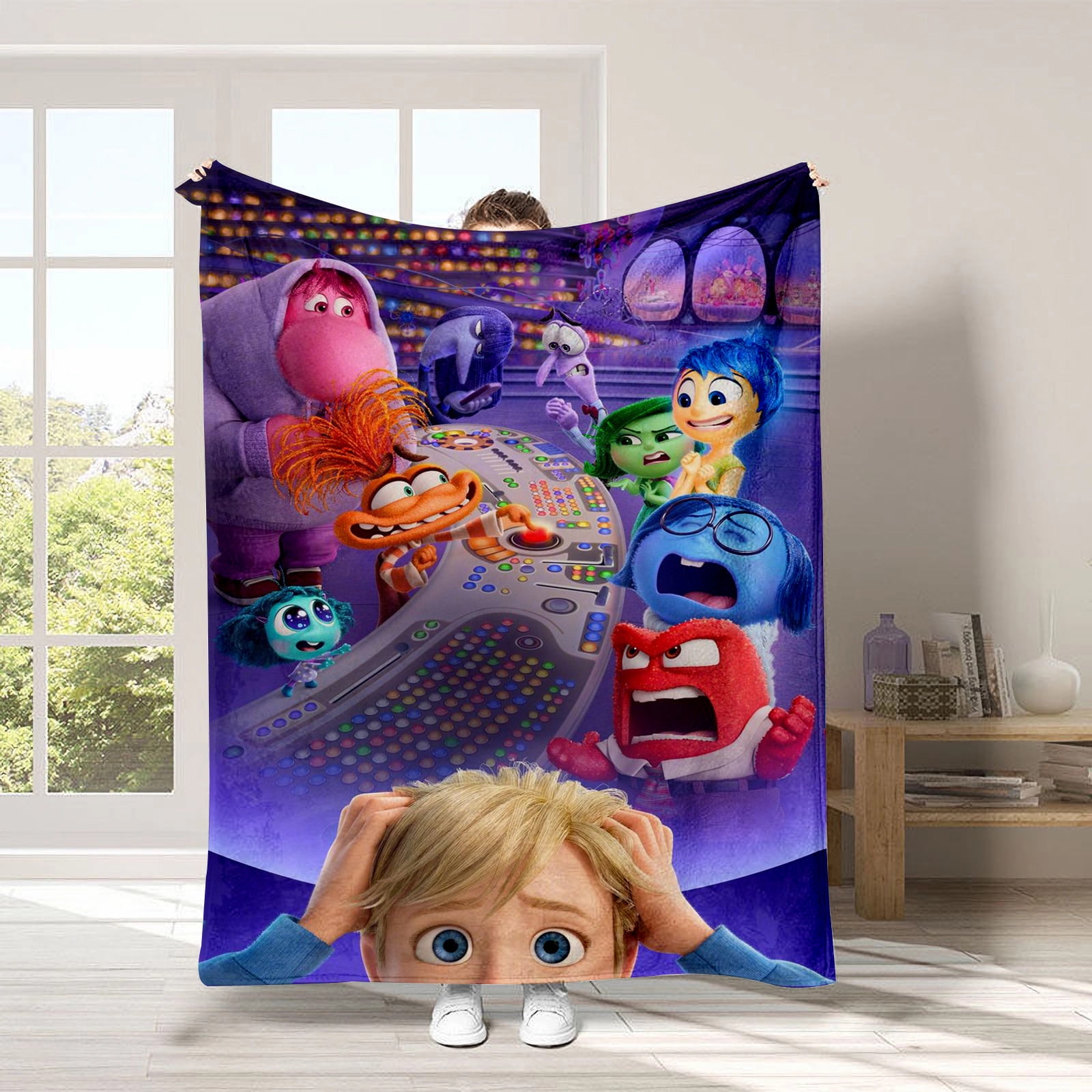 2024 New Emotional Man InsideOut Inside Out 2 Peripheral Flannel Four ...