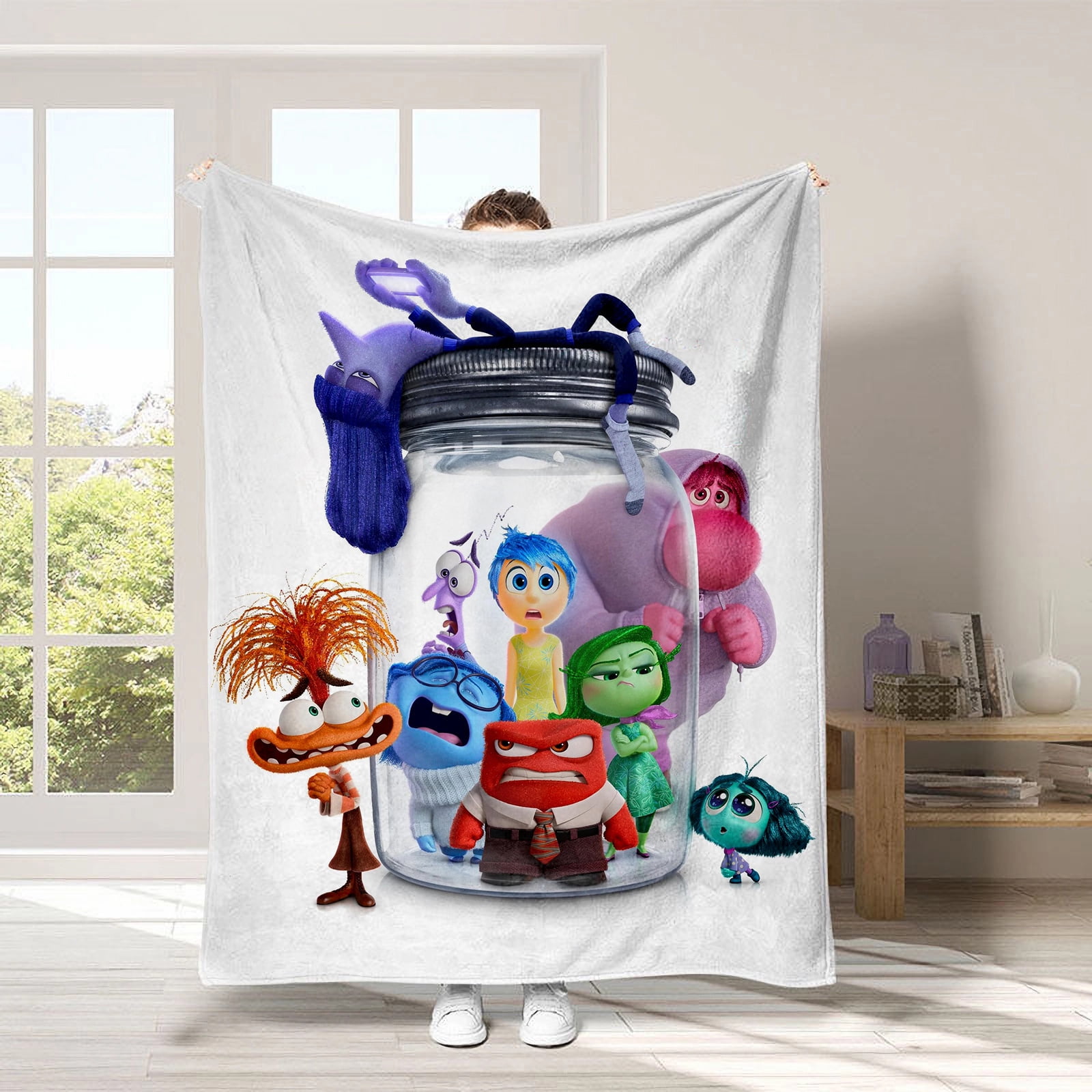 2024 New Emotional Man InsideOut Inside Out 2 Peripheral Flannel Four ...