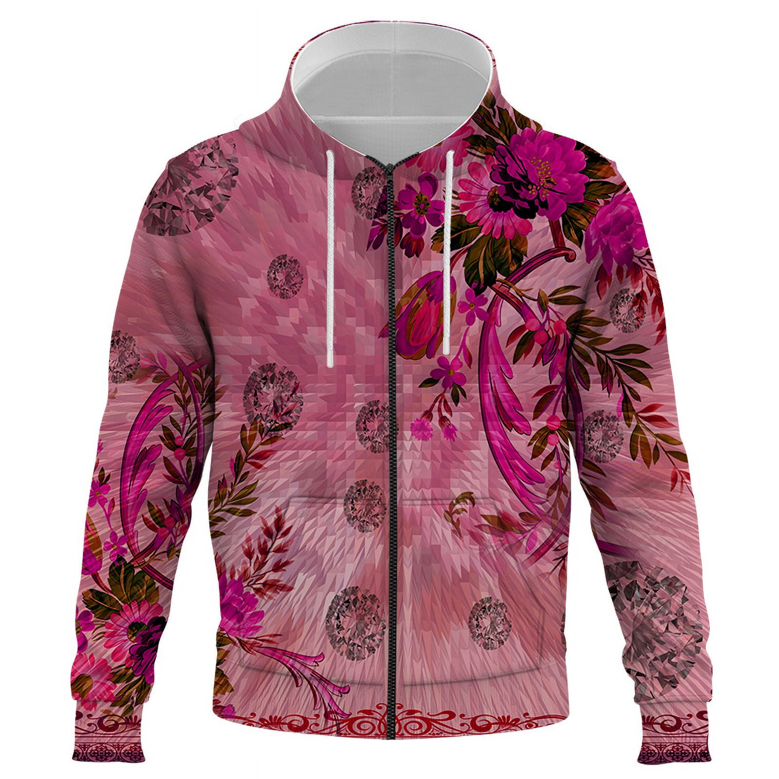 2024 New Fashion Luxury high-end pattern Zipper Hoodies Men/Women ...