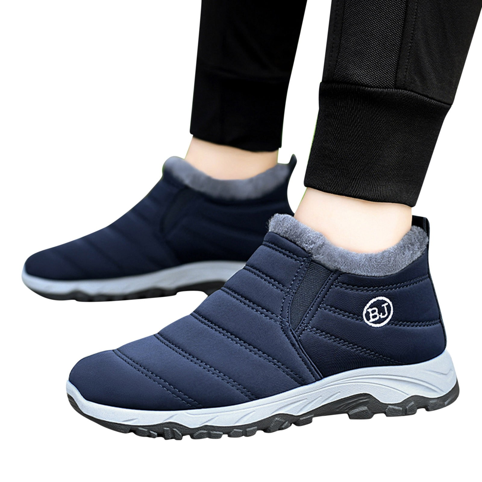 2024 New Fashion Winter Men Snow Mens Snow Boots on Boots Flat Bottom ...